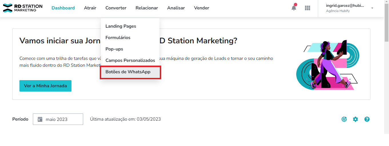 Como usar o botão do WhatsApp com o RD Station?